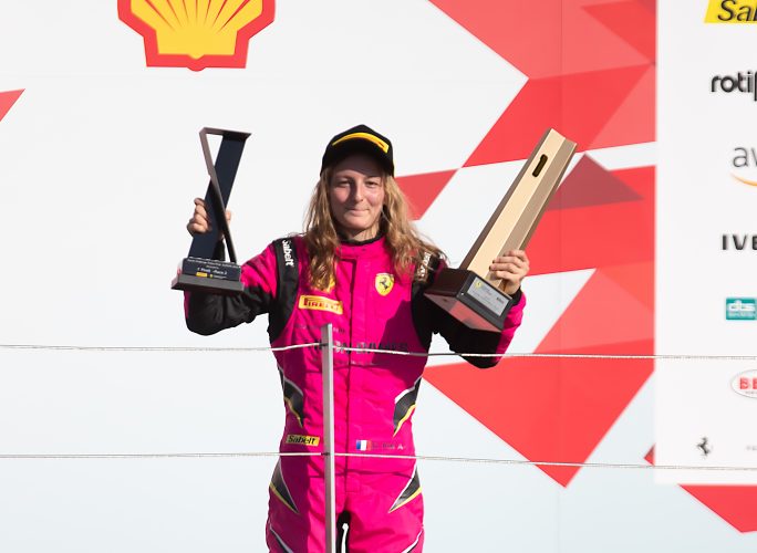 Iron Dame Doriane Pin dominates Ferrari Challenge at Silverstone - Iron ...